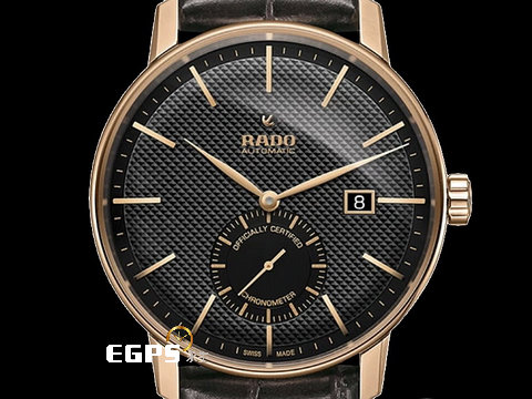 永生 | RADO 雷達 Coupole Classic 晶璨系列 R22881165 黑色面盤 玫瑰金PVD鍍層處理不鏽鋼材