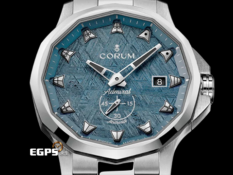 永生 | CORUM 崑崙 ADMIRAL 海軍上將 A395/04482 395.110.20/V720 不鏽鋼材質 藍色隕