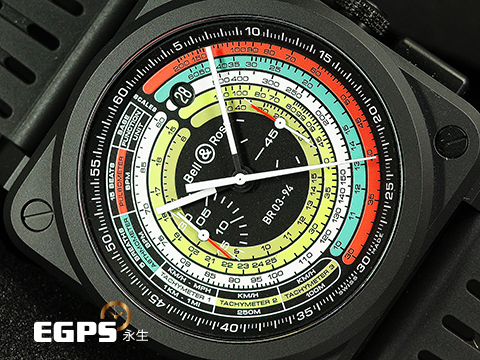 永生名錶珠寶交流中心-Bell & Ross 柏萊士 BR錶 Instrument系列 BR03-94 Multimeter 脈搏計、呼吸計 ...