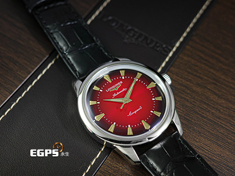 永生 | LONGINES 浪琴 Conquest Heritage 康卡斯 征服者 復刻系列 L16514092 煙燻紅面盤