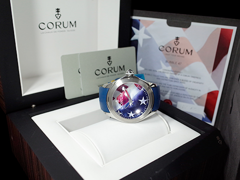 永生 | CORUM 崑崙 Bubble 47 US Flag 泡泡錶 082.310.20/0373 US01 美國國旗 不